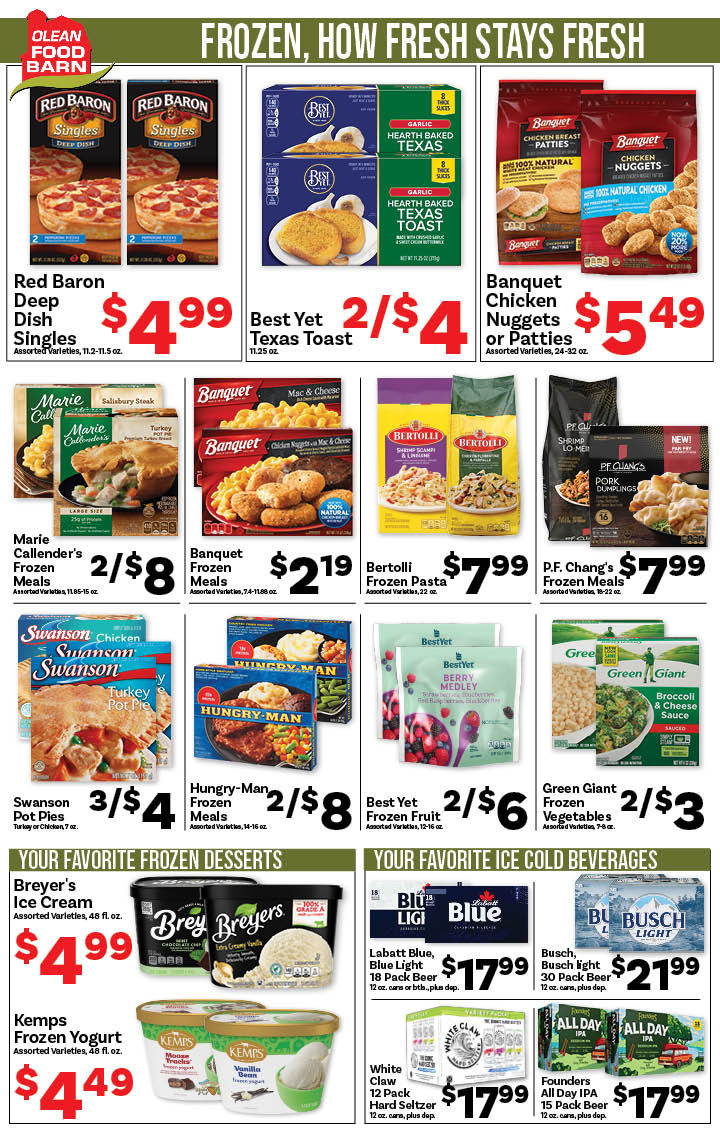 Weekly Specials - Olean Food Barn