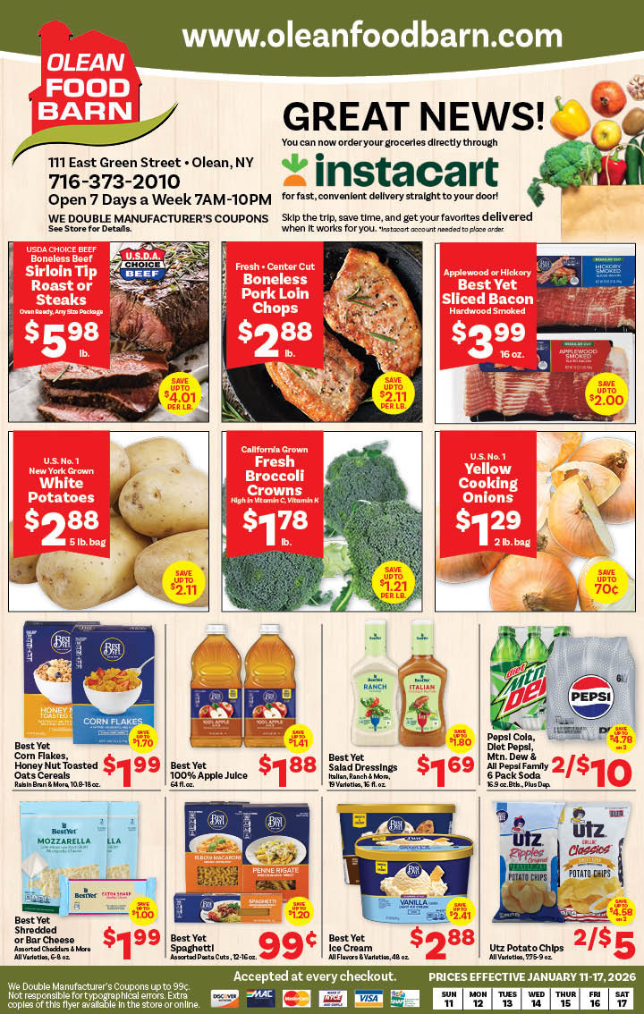 Weekly Specials - Olean Food Barn