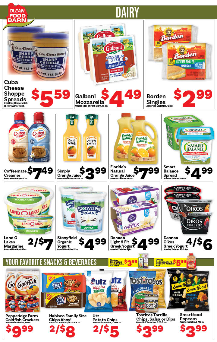 Weekly Specials - Olean Food Barn