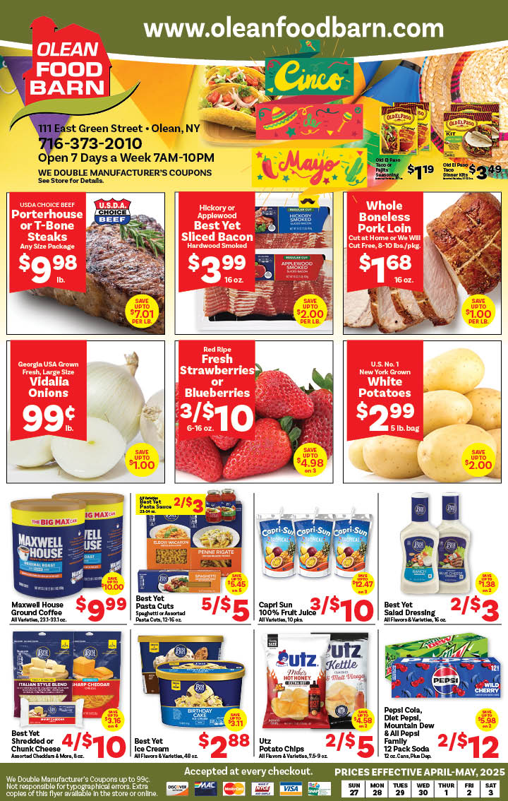 Weekly Specials - Olean Food Barn