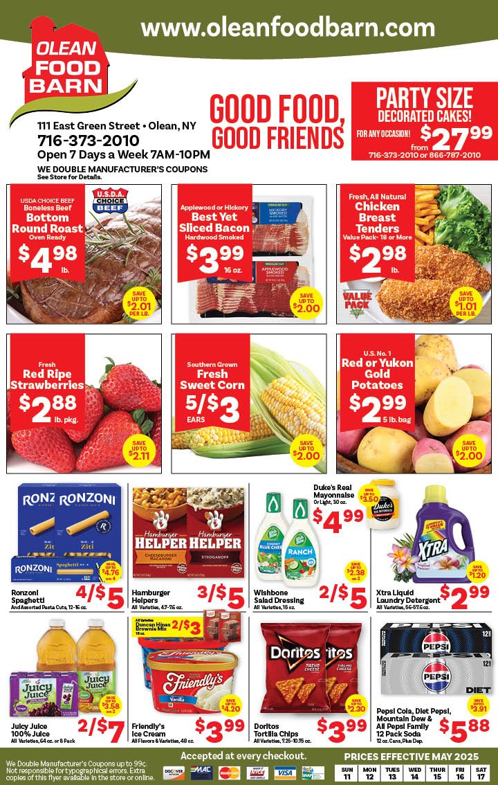 Weekly Specials - Olean Food Barn