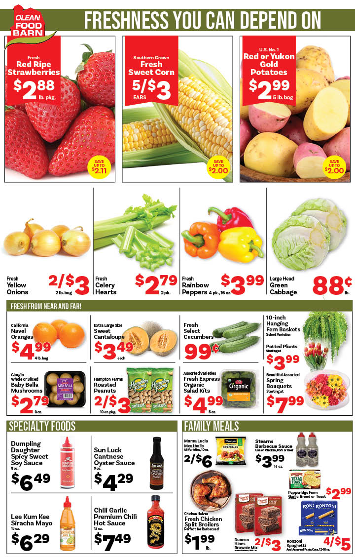 Weekly Specials - Olean Food Barn