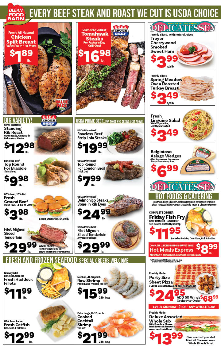 Weekly Specials - Olean Food Barn