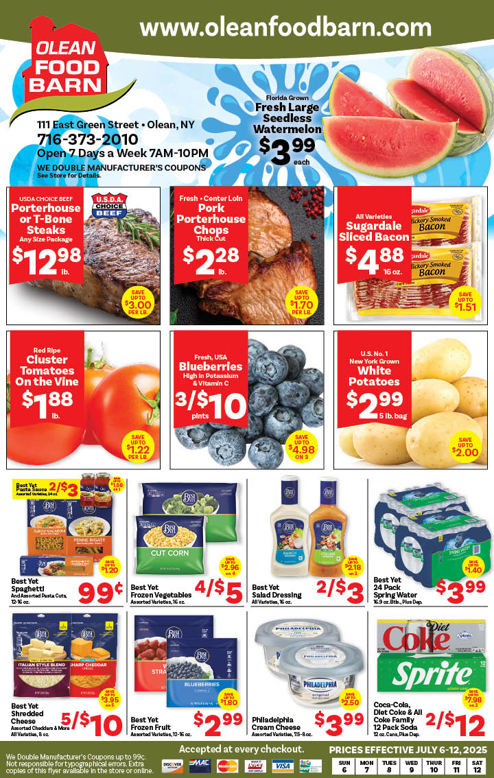 Weekly Specials - Olean Food Barn