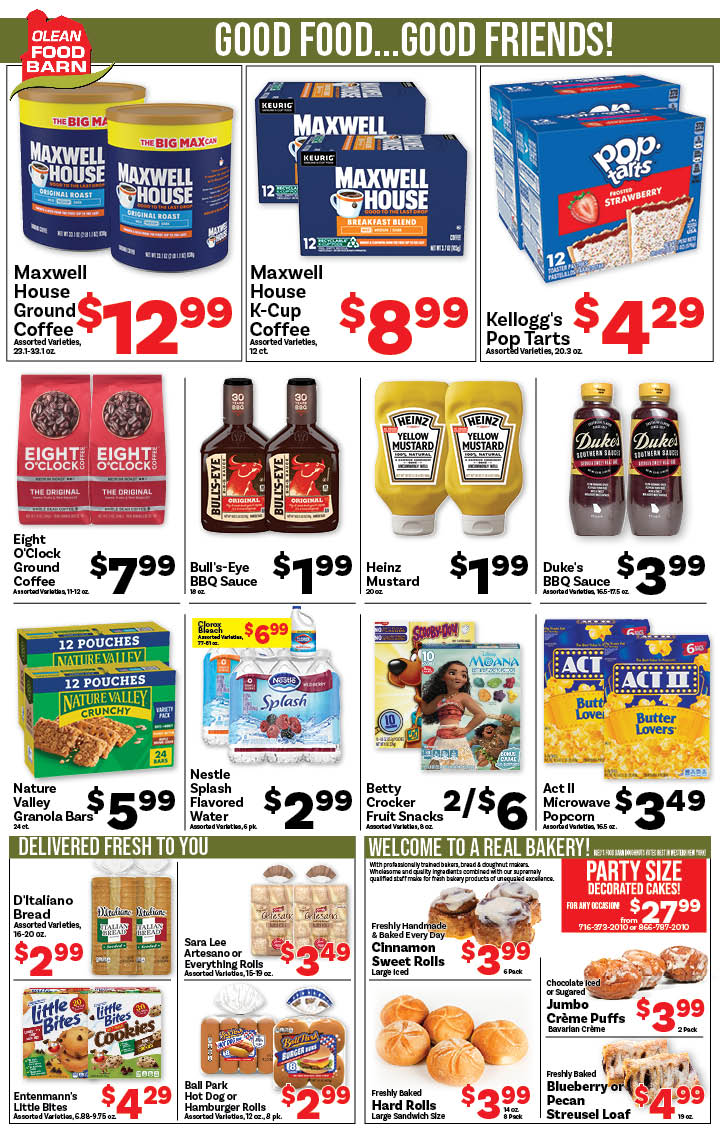 Weekly Specials - Olean Food Barn