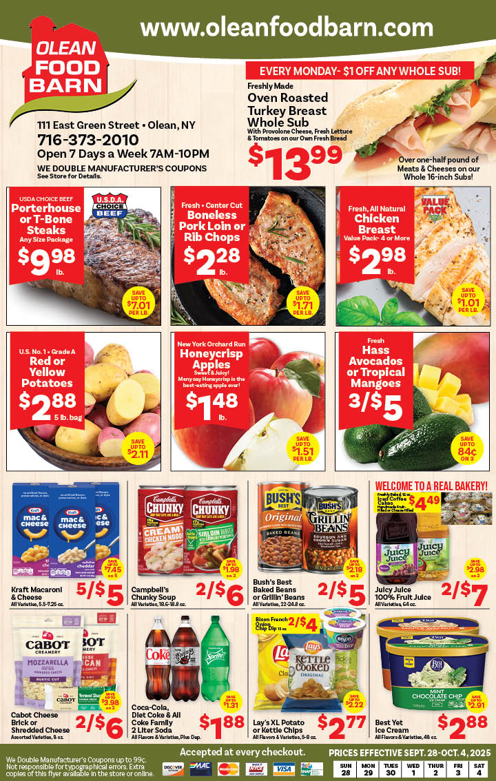 Weekly Specials - Olean Food Barn