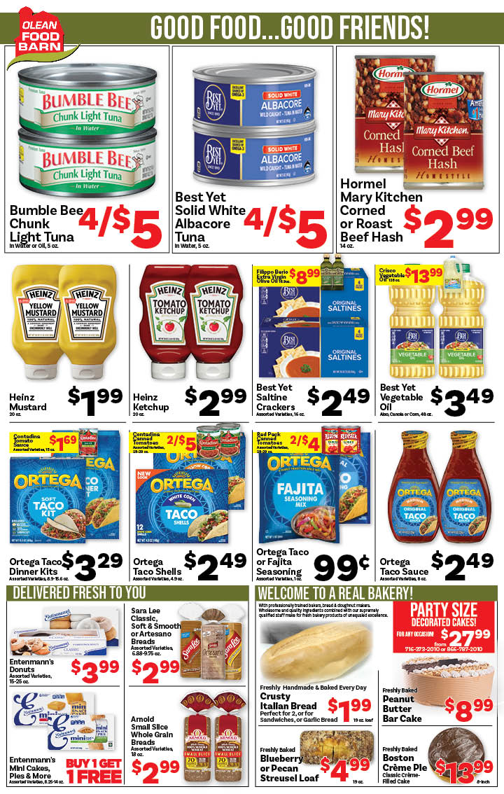 Weekly Specials - Olean Food Barn