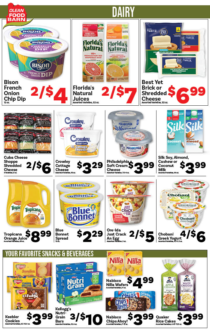 Weekly Specials - Olean Food Barn